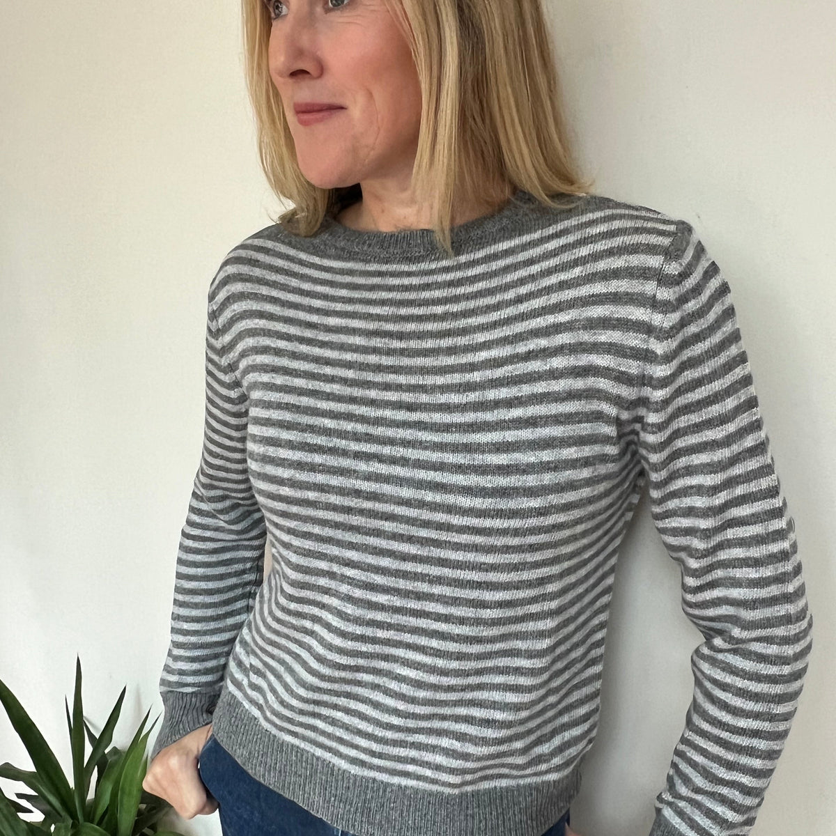 Cashmere Stripey Jumper – Solo Mia